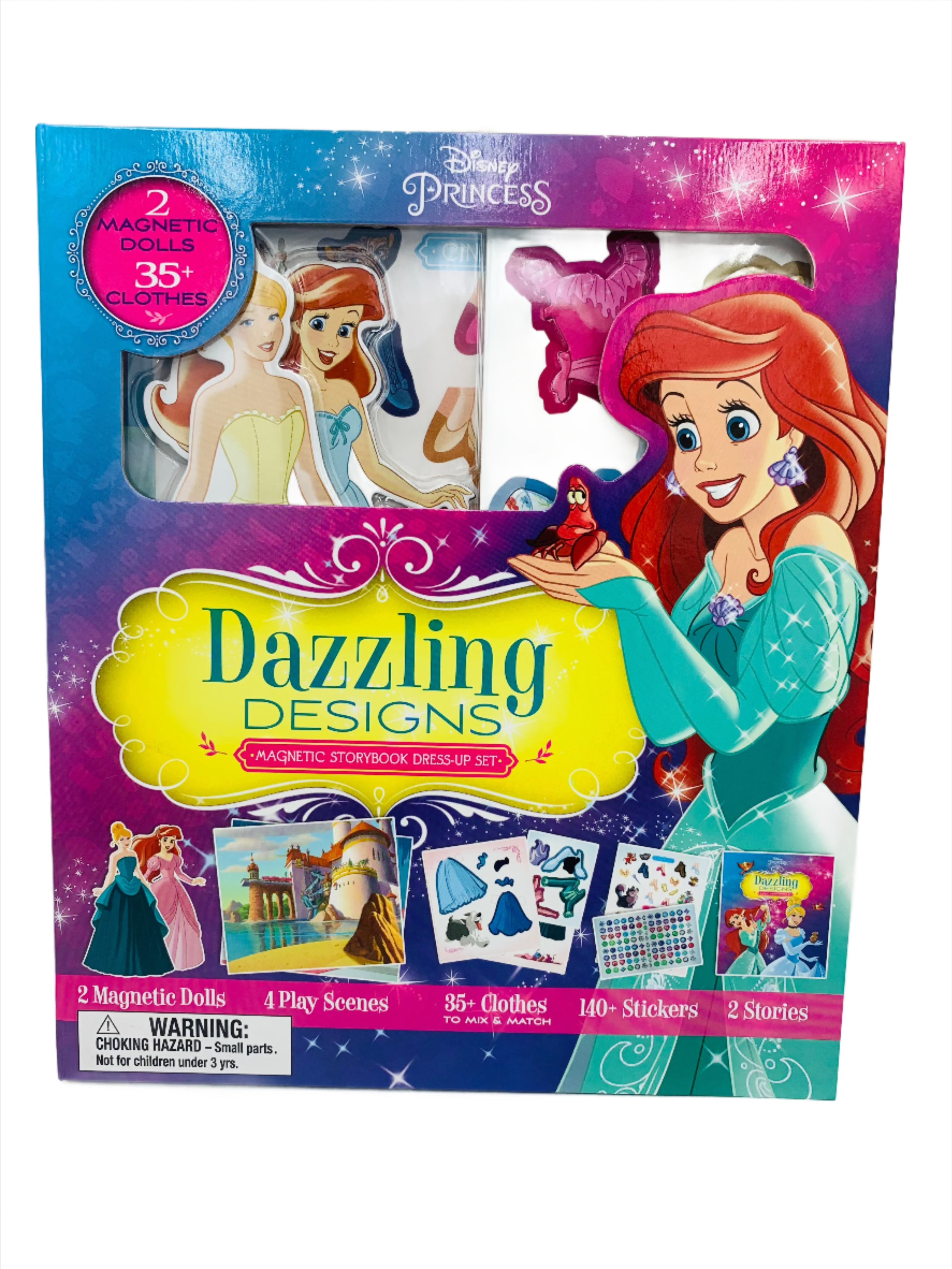 Book, Disney Princess Dazzling Design Magnetic Storybook Dress Up Kit – GiveNKind
