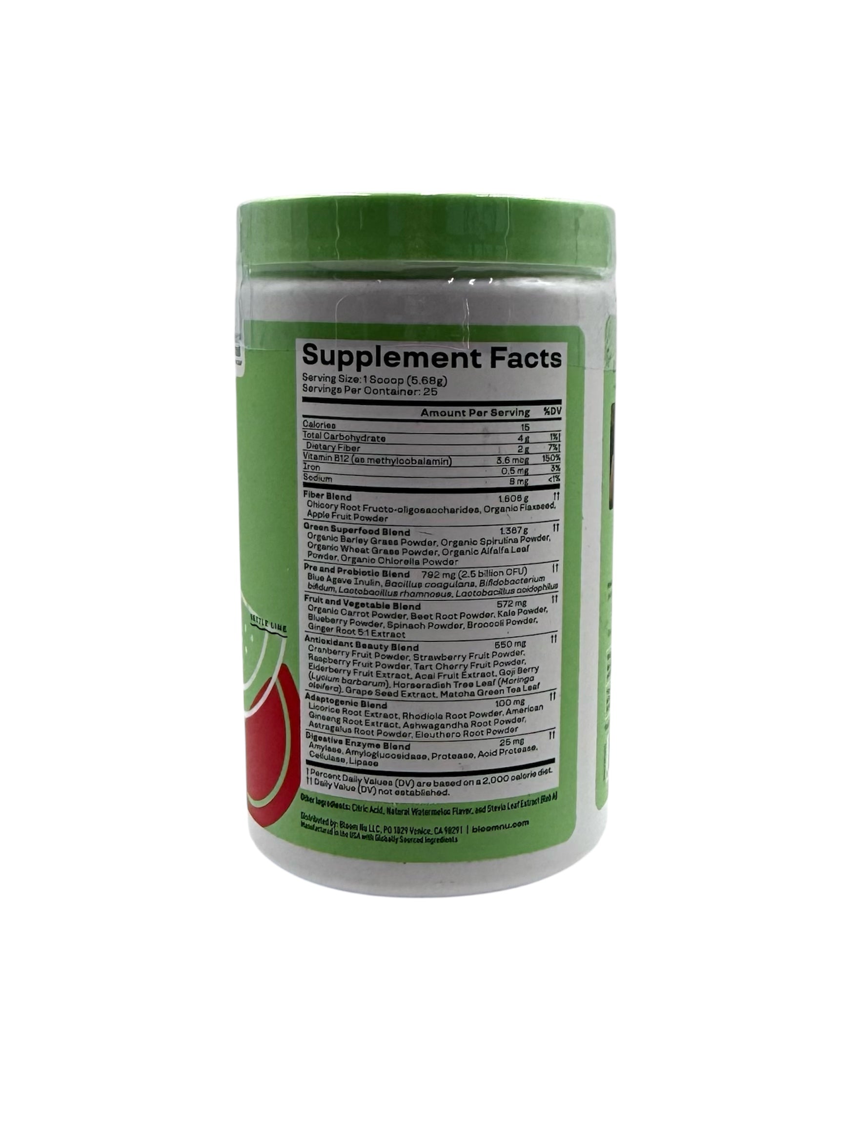 Bloom Greens & Superfoods Powder Dietary Supplement, Watermelon Flavor