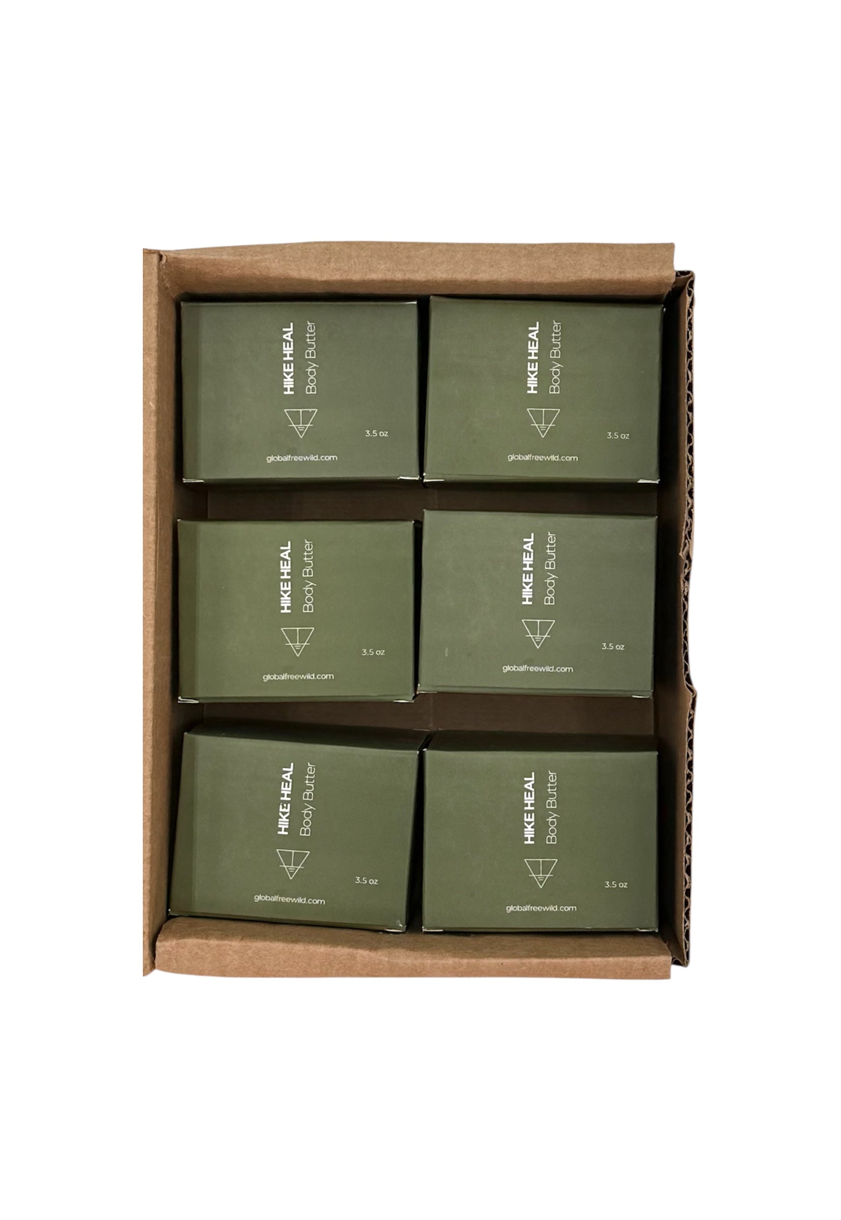 Hike Heal Body Butter, 3.5 oz. Jar, Case of 6 Jars